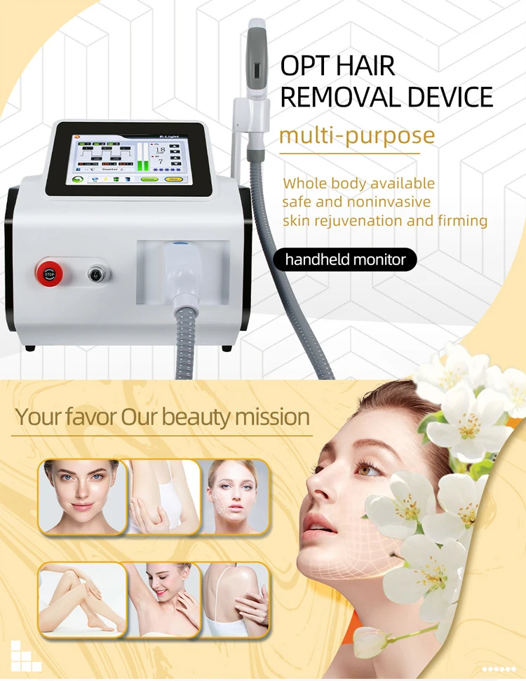 IPL High Quality Woman Painless Portable Laser Hair Removal Device ...
