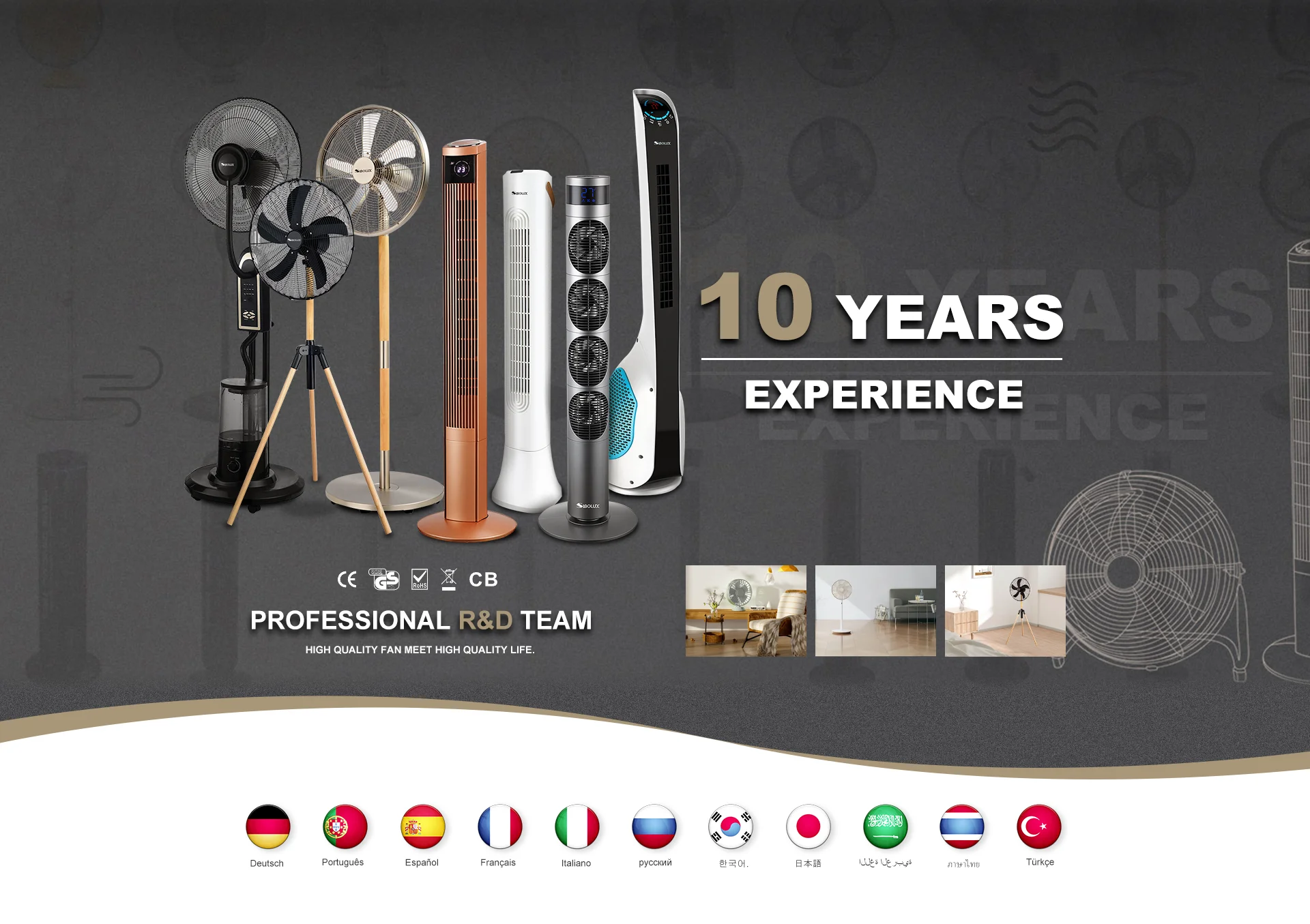 Home Appliances Electric Standing Fans 16inch Floor Cool Ventilateur ...