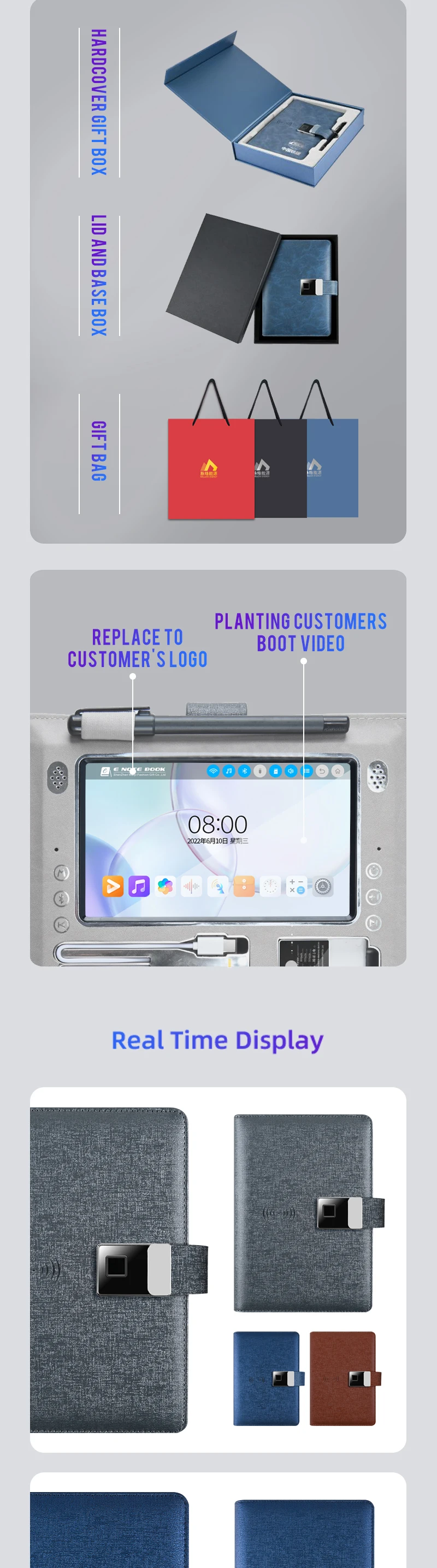 Wifi Smart Pen Notebook Gift Set Diary Wireless Notebook Powerbank ...