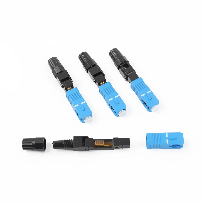 SC UPC fiber optic fast connector FTTH SC Optic Quick Connector for ...