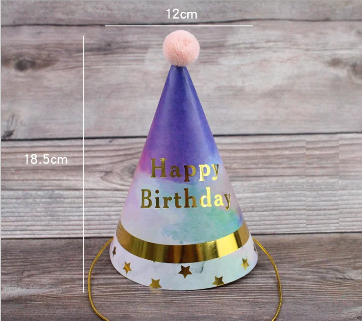 Kids Happy Birthday Party Hat Decoration Children Birthday Party Furry ...