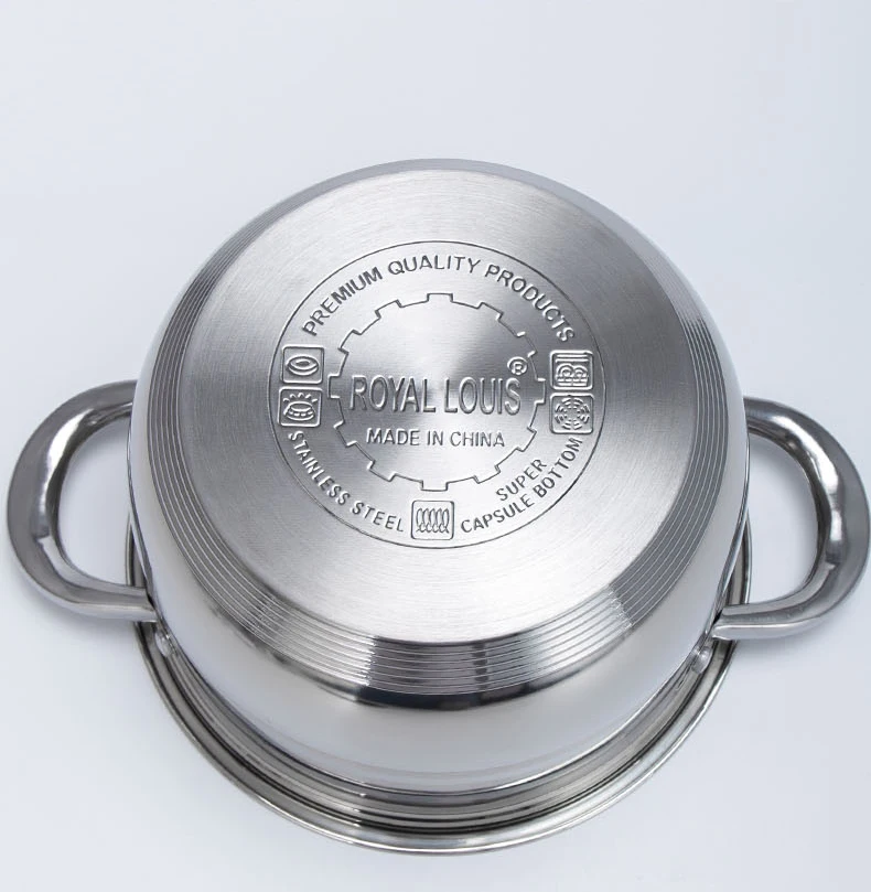 Stainless Steel Kitchen Cooking Pot Sets Kitchen Utensils Stock Pot Milk Pot Frying Pan Cookware ...