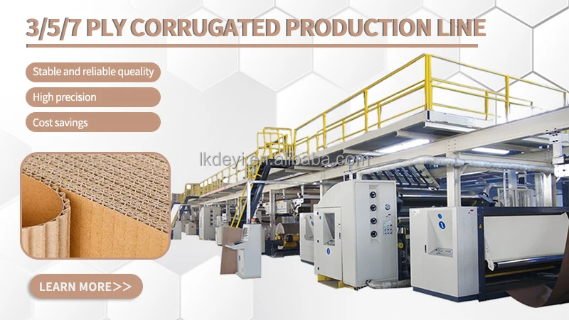 3layer Corrugated Cardboard Production Line/corrugated Paper Making ...
