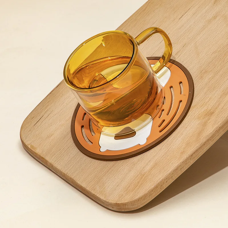 Customized Heat Resistant Silicone Rubber Pvc Cup Mat Promotional Gift ...