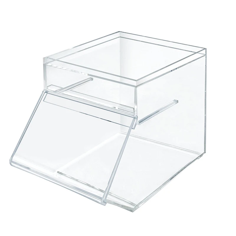 Clear Acrylic Candy Bin With A Slide Door Lucite Candy Dispenser ...