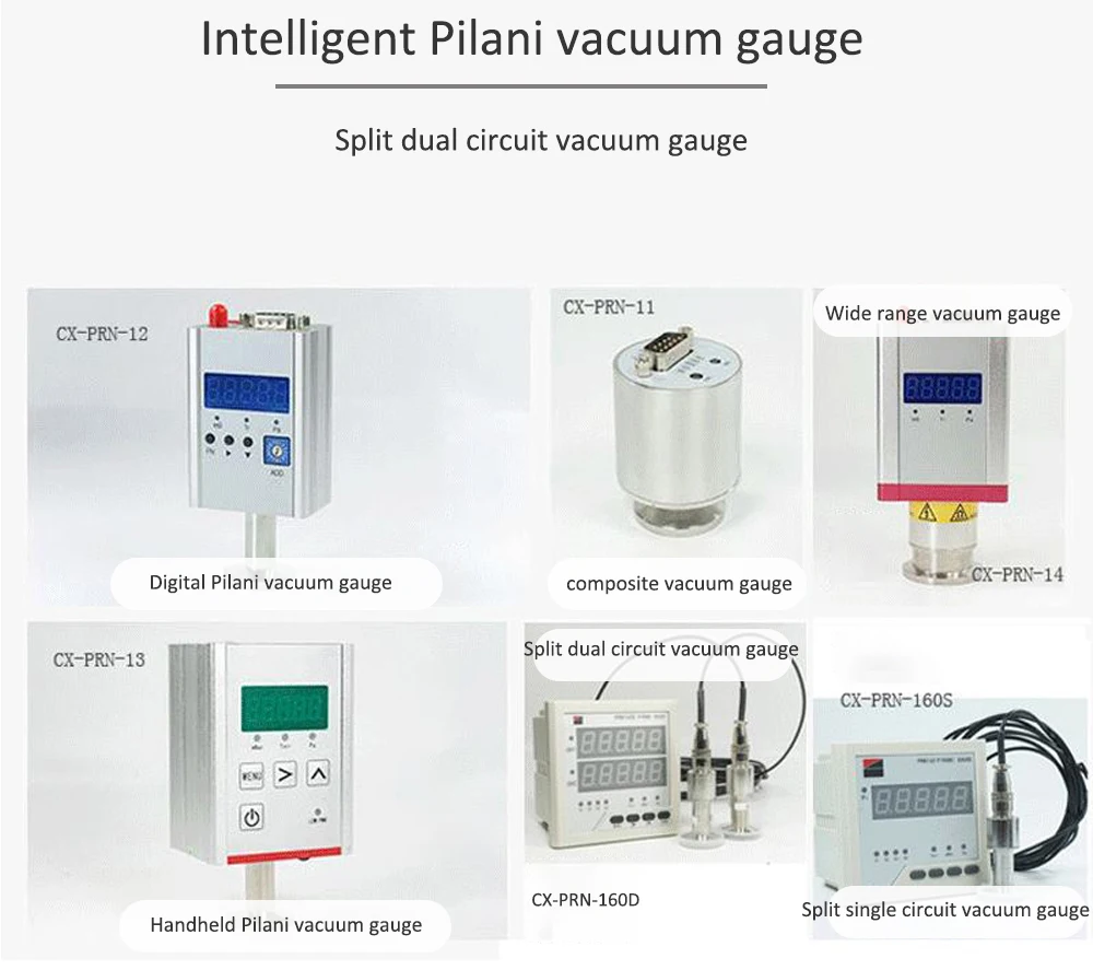 Digital Pirani Vacuum Pressure Gauge for Tube Furnace