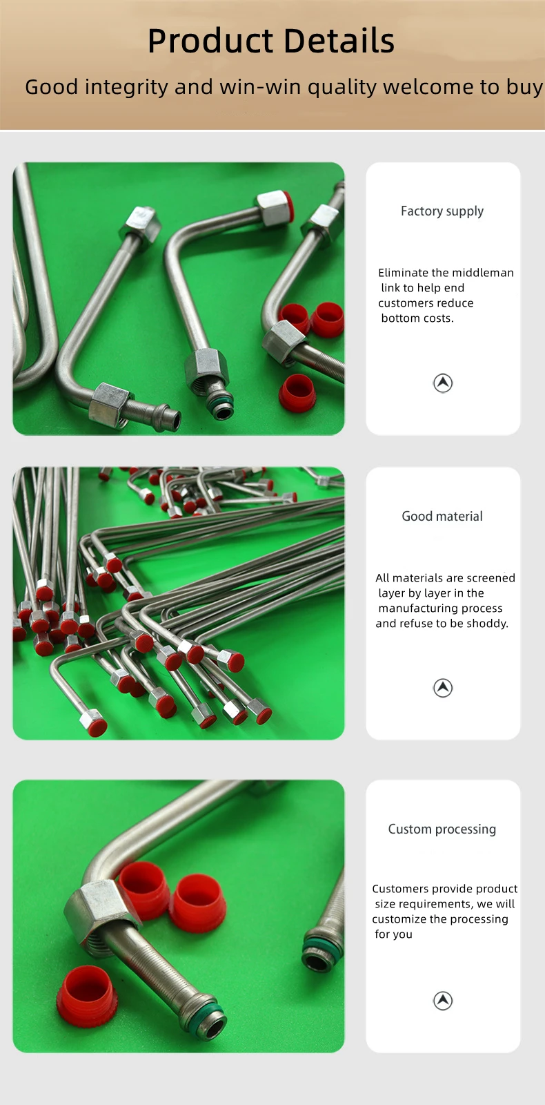 High Pressure Hard Tube Bending Precision Cold Drawn Hydraulic Hard ...