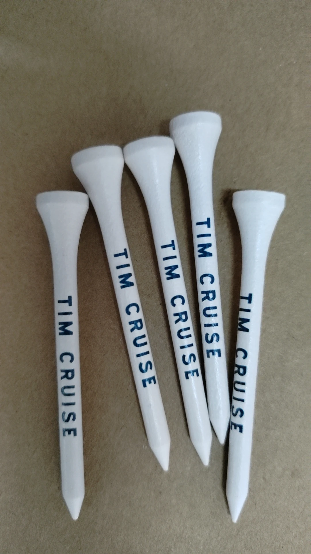 Biodegradable Bamboo Golf Tees Logo Personalized Durable Wooden Golf ...