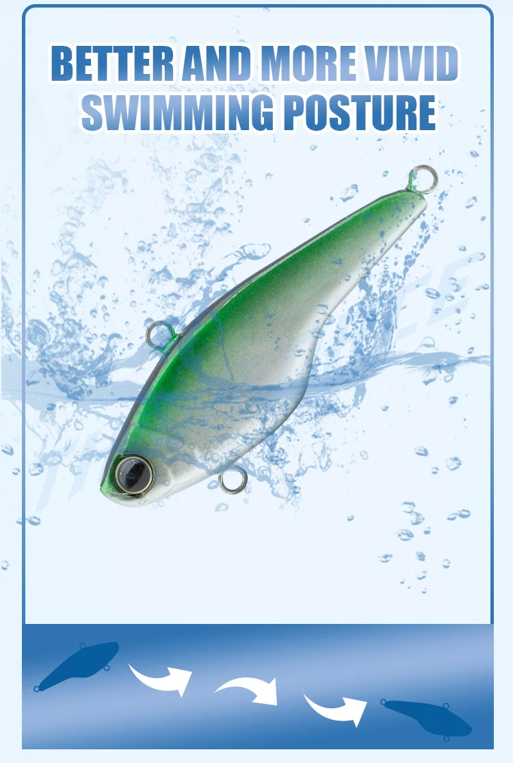 Custom Vibration Fish Bait Fishing Lure Vib Rattled Baits Oem Epoxy ...