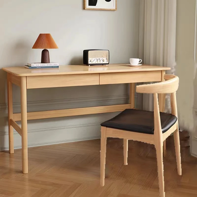 A Simple Solid Wood Desk For Household Use In The Bedroom,Simple And ...