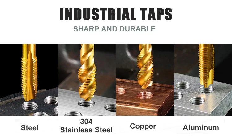 Hot Sale 6pcs Tapping Screws For Metal M3 To M10 Metric Combination Hss ...