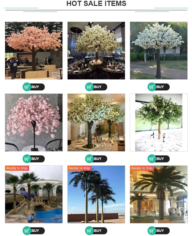 Large Green Artificial Fiddle Banyan Tree for Outdoor Decor