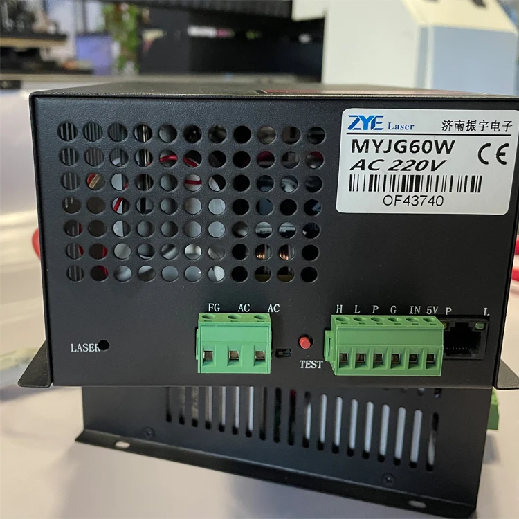 Zye Co2激光电源myjg 60w带液晶显示器，用于60-80w激光管切割和雕刻激光切割机备件 - Buy 用于80-100w激光管的myjg100w Co2激光电源,Co2激光电源,带 ...