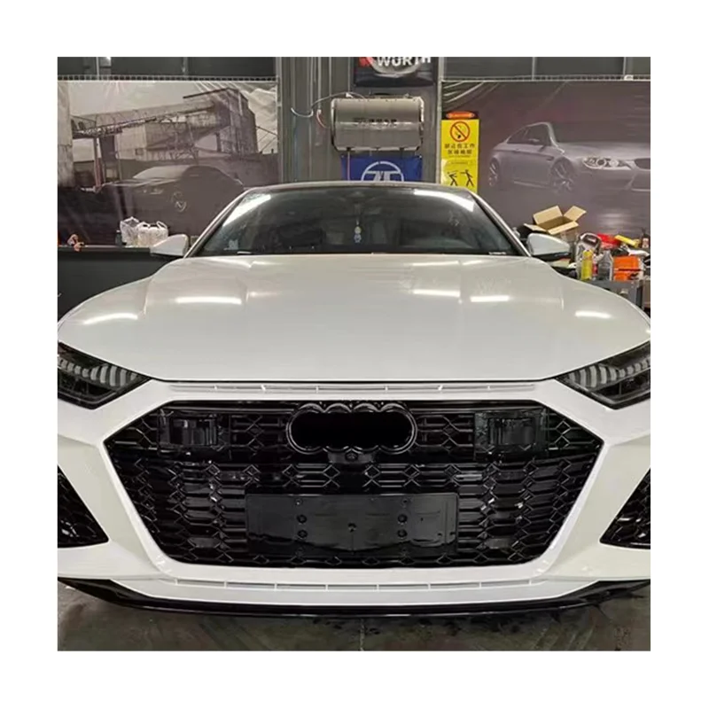 A6 Style Grille Facelift Front Bumper Honeycomb Grill For Audi A6 Rs6 2019 - Buy Abs A6 Front ...