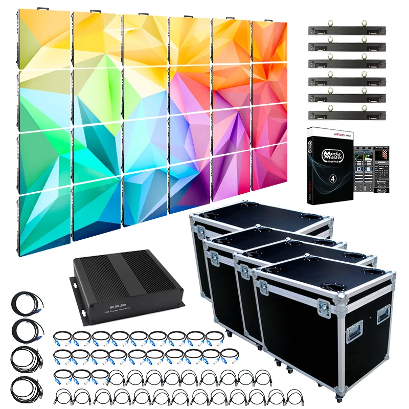 LED Wall Set Rental Cabinets - Full Color Digital Displays