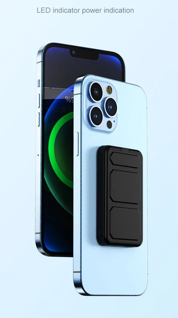 Mini Portable Fast Charger Magnetic Powerbank Wireless Charger Power ...