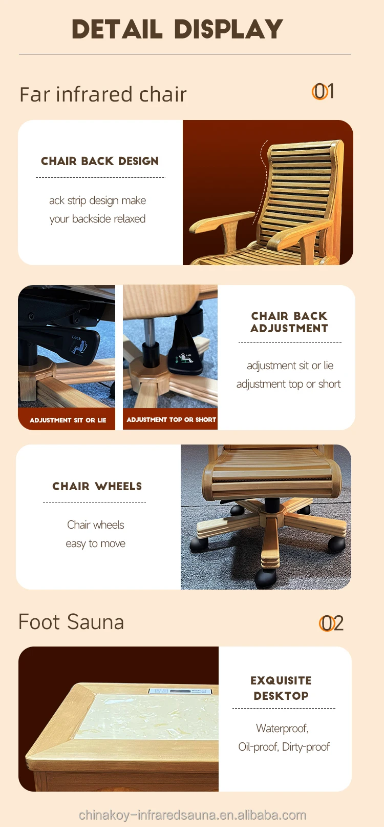 Luxury And Comfortable Combination Foot Sauna And Far-infrared Sauna ...