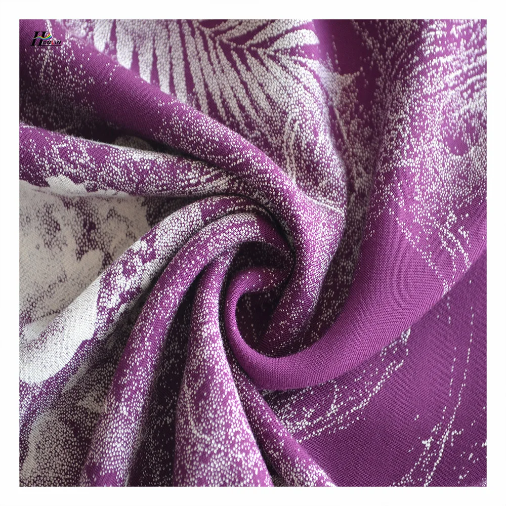 Wholesale Custom 100% Viscose Material Kain Rayon Print Challis Fabrics ...