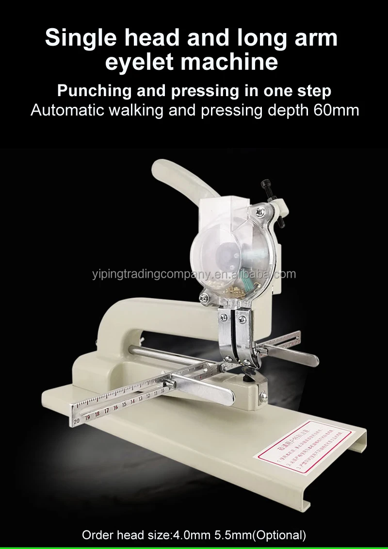 Long Arm Eyelet Machine for Paper Die Cutting & Eyelet Making, ODM