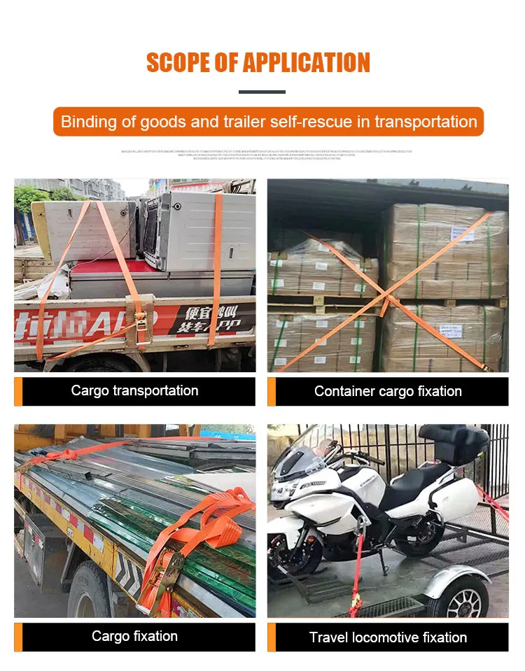 Professional Car Lashing Strap Truck Ratchet Strap Cargo Belt Lashing ...