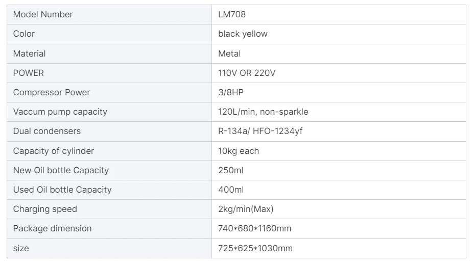 Car Air Conditioning Automobile Reclaimer Ac Refrigerant Recovery And ...