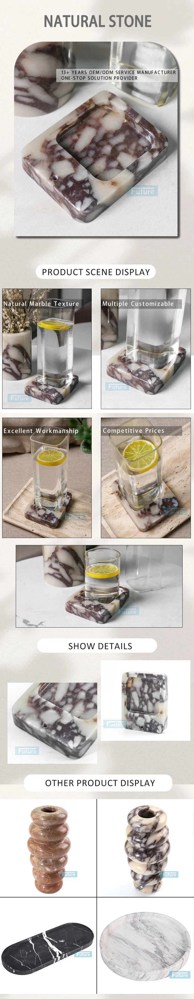 Natural Stone Creative Home Decoration - Calacatta Viola