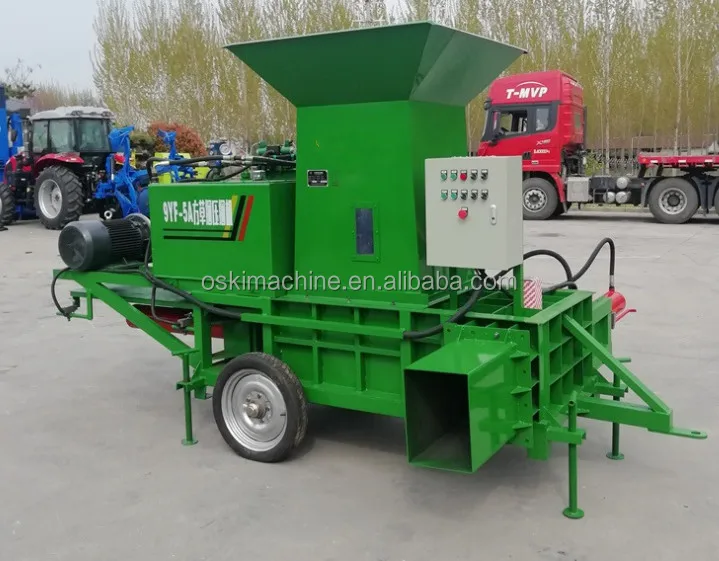 Farm Use Hay Silage Baler Straw Pressure Storage Block Machine Straw ...