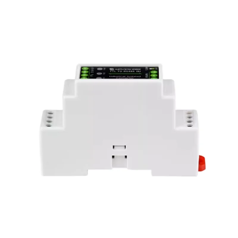 Rail type TTL to RS485 serial converter electrical isolation half duplex communication interface ...