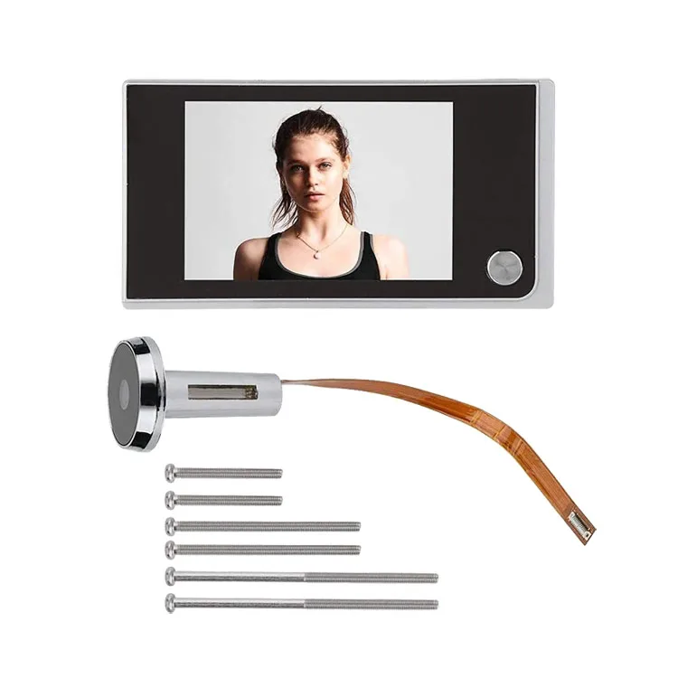 CMOS Door Peephole Camera with Night Vision & Motion Detection