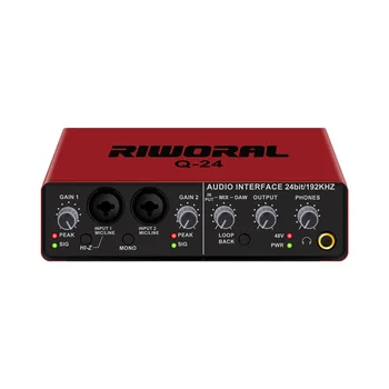 R-24 New Style 24bit/192khz Xlr Audio Interface 48v Power High Quality ...