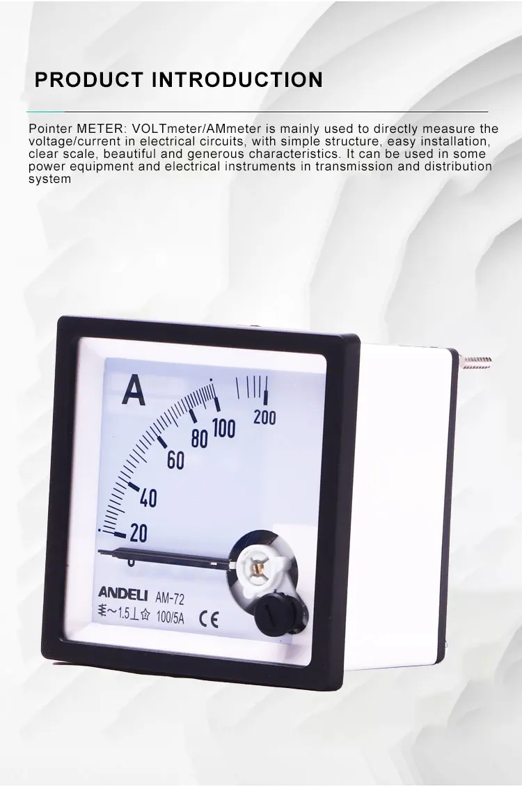 Professional Manufacturer Replaceable Analog Panel Meter DC Ammeter ...