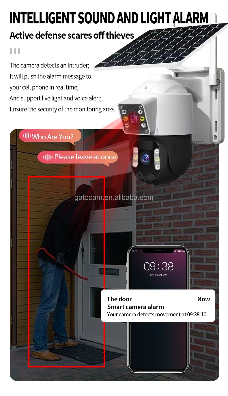 V360pro Solar Camera Outdoor Sim Card Solar Closed Circuit Tv Ptz ...