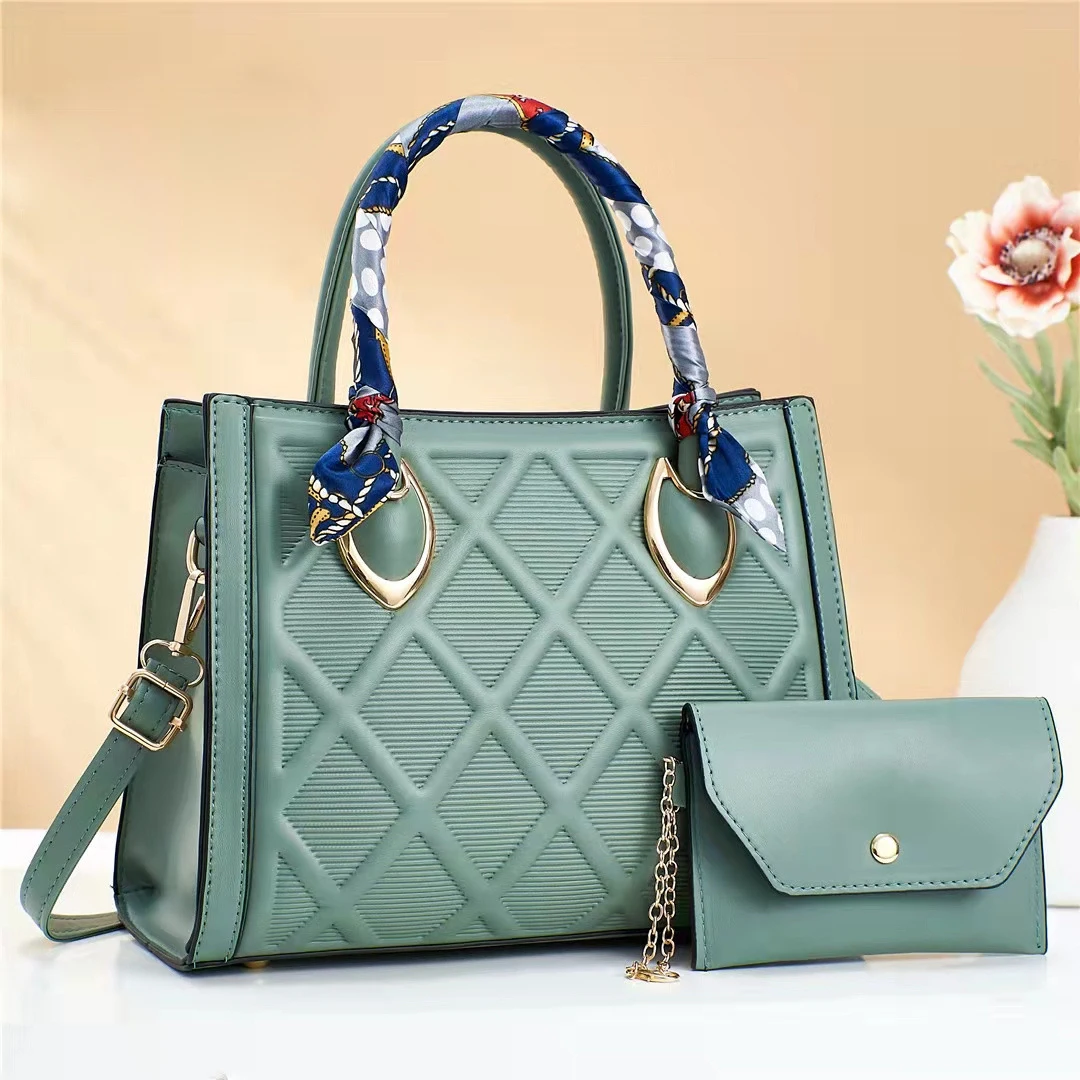 Luxury Advanced Diagram Strip Shapetwo -piece Bag Set Pu Material ...