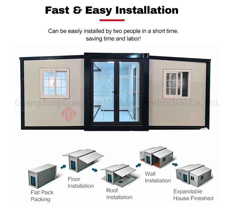 Modern Folding House - Expandable Container House 2 in 1