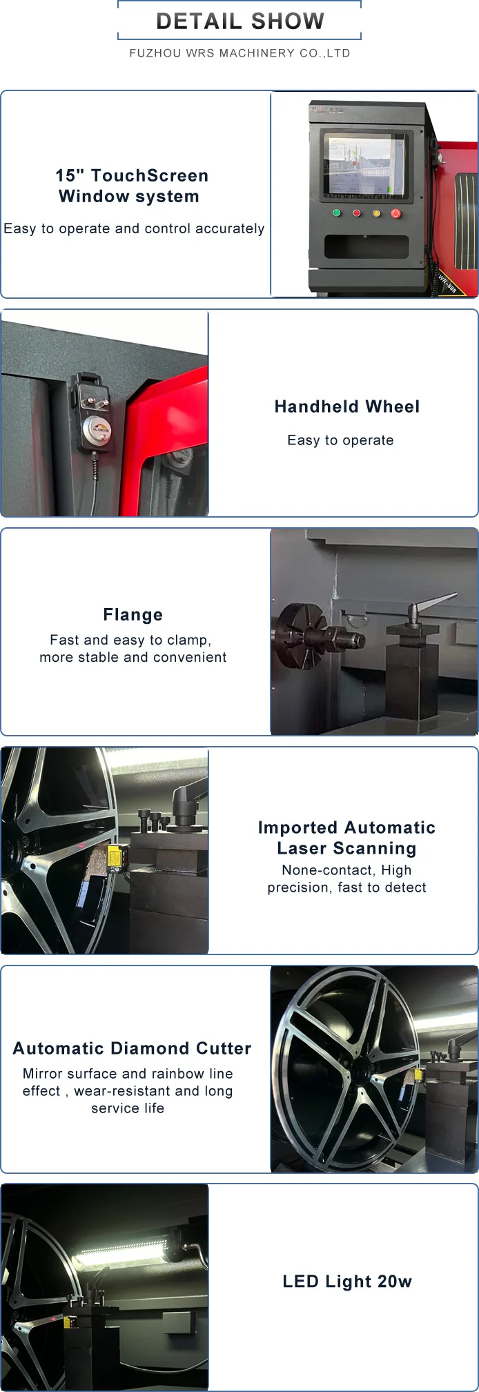 Wheel Repair Shop - CNC Lathe Machine with Laser Scanning