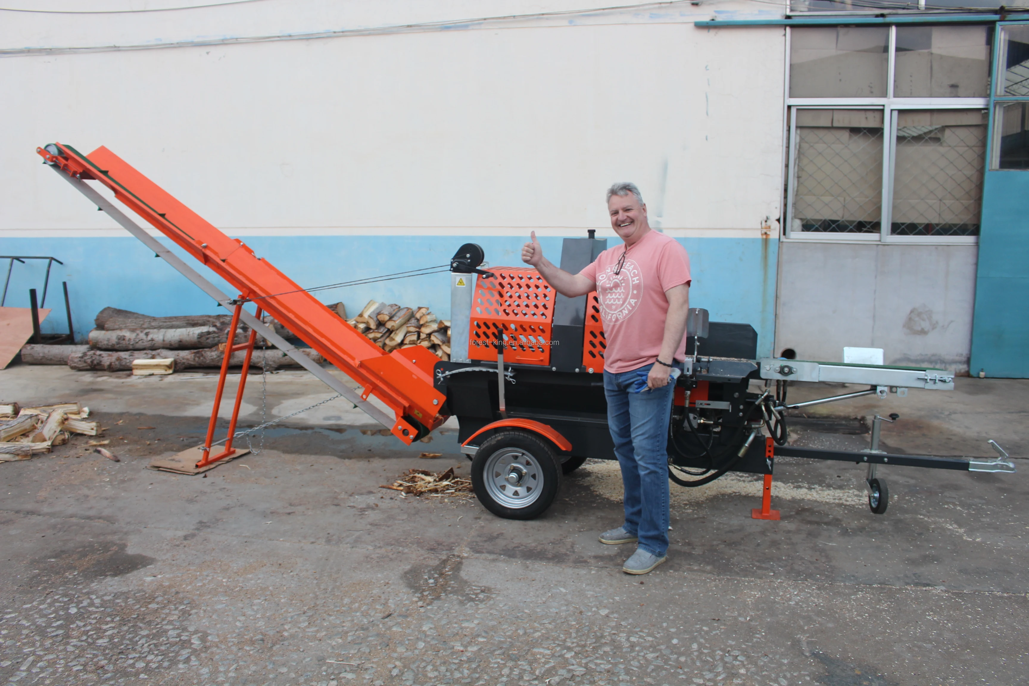 Forest King 20ton Firewood Cutter Processor Engine New Product 2020