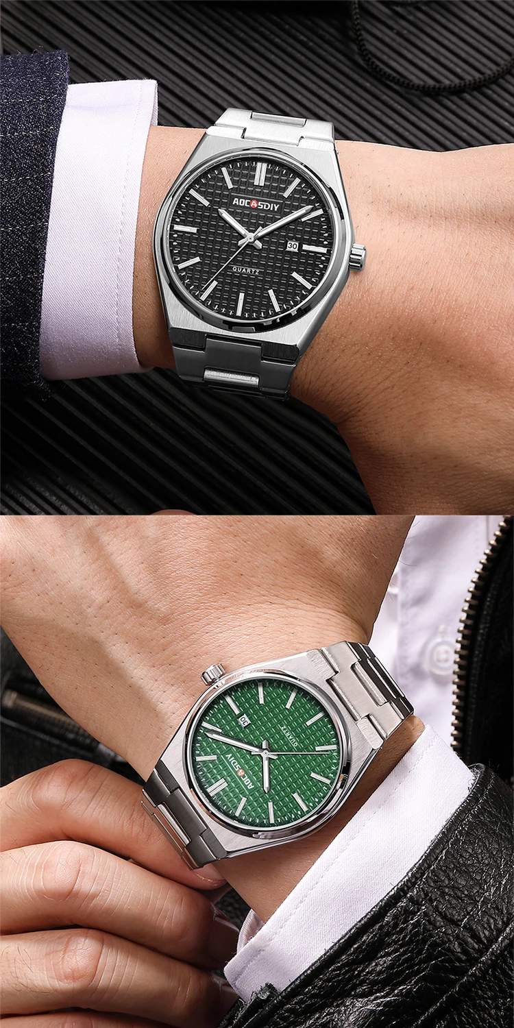 AOCASDIY Classic Business Luxury Men's Watches - 3ATM Waterproof