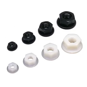 M3 M4 M5 M6 M8 M10 M12 Din6923 High Quality Black White Nylon Pa66 ...