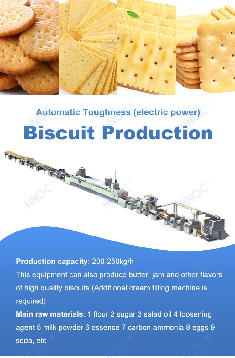 High Efficiency Biscuit Production Line - 500-1500 Kg/h