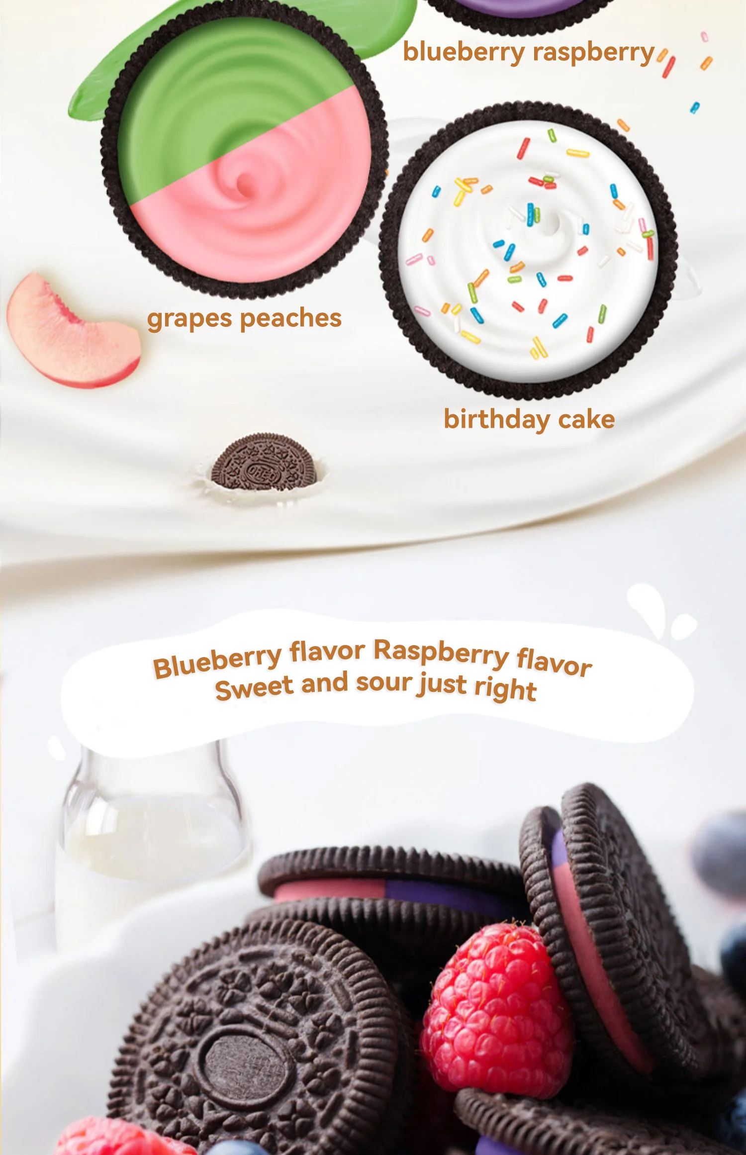 Wholesale Oreo 97g Exotic Flavors - Sweet Sandwich Biscuits