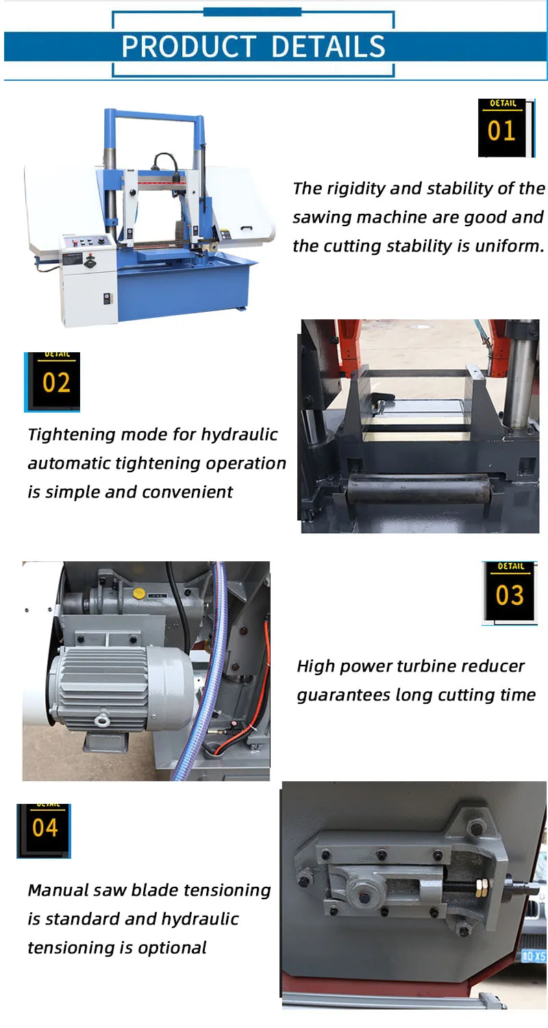 Cheap Automatic Sawing Machine Double Column Hydraulic Sawing Machine ...