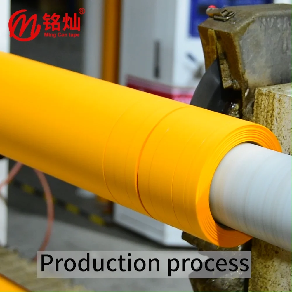 Orange Paper Tape Gold Tape Anti Uv 14-30 Days Masking Paper Tape For ...