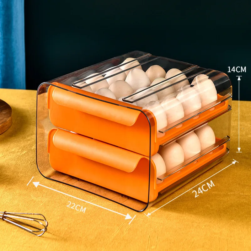 Pet Egg Storage Box Refrigerator Modern Chicken Grid Drawer Type Egg ...