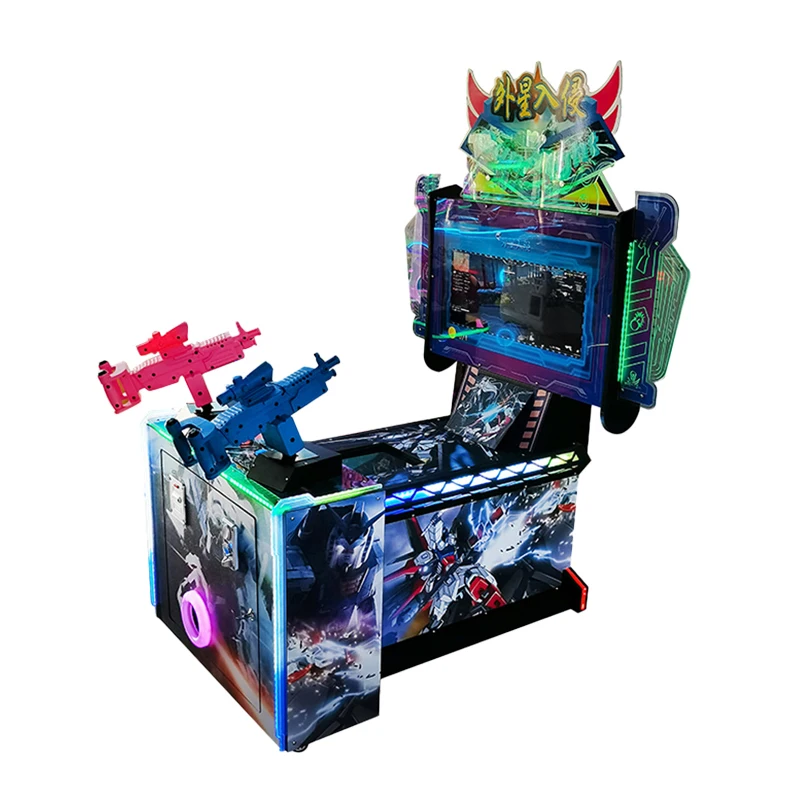 Alien Double Gun Shooting Gun Arcade Video Simulator Game Machine ...