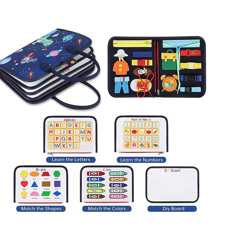 Baby Children Learning Preschool Educational Montessori Cloth Quiet ...