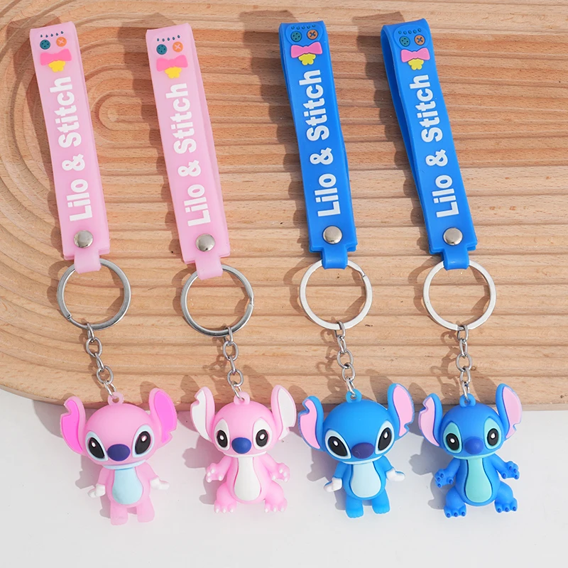 Custom Stitch with Ring 3d Anime Keychain Silicone Plastic Rubber Pvc ...