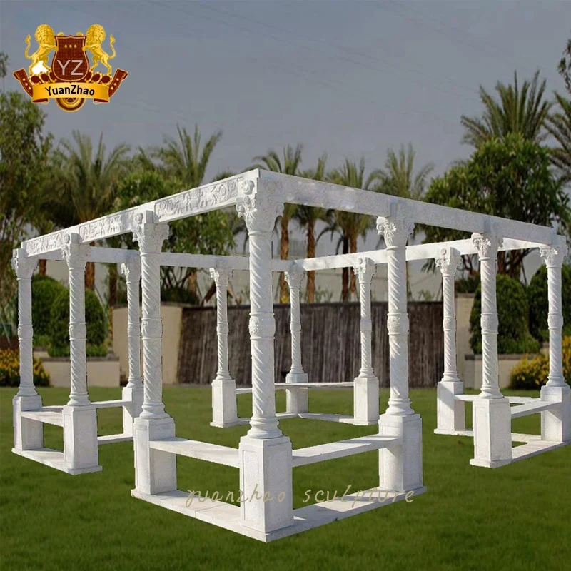 Outdoor Garden Decoration Large Size Hand Carved Natural Marble Greek ...