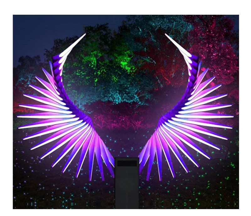 3D Custom LED Modeling Angel Wing Shape for Outdoor Lights