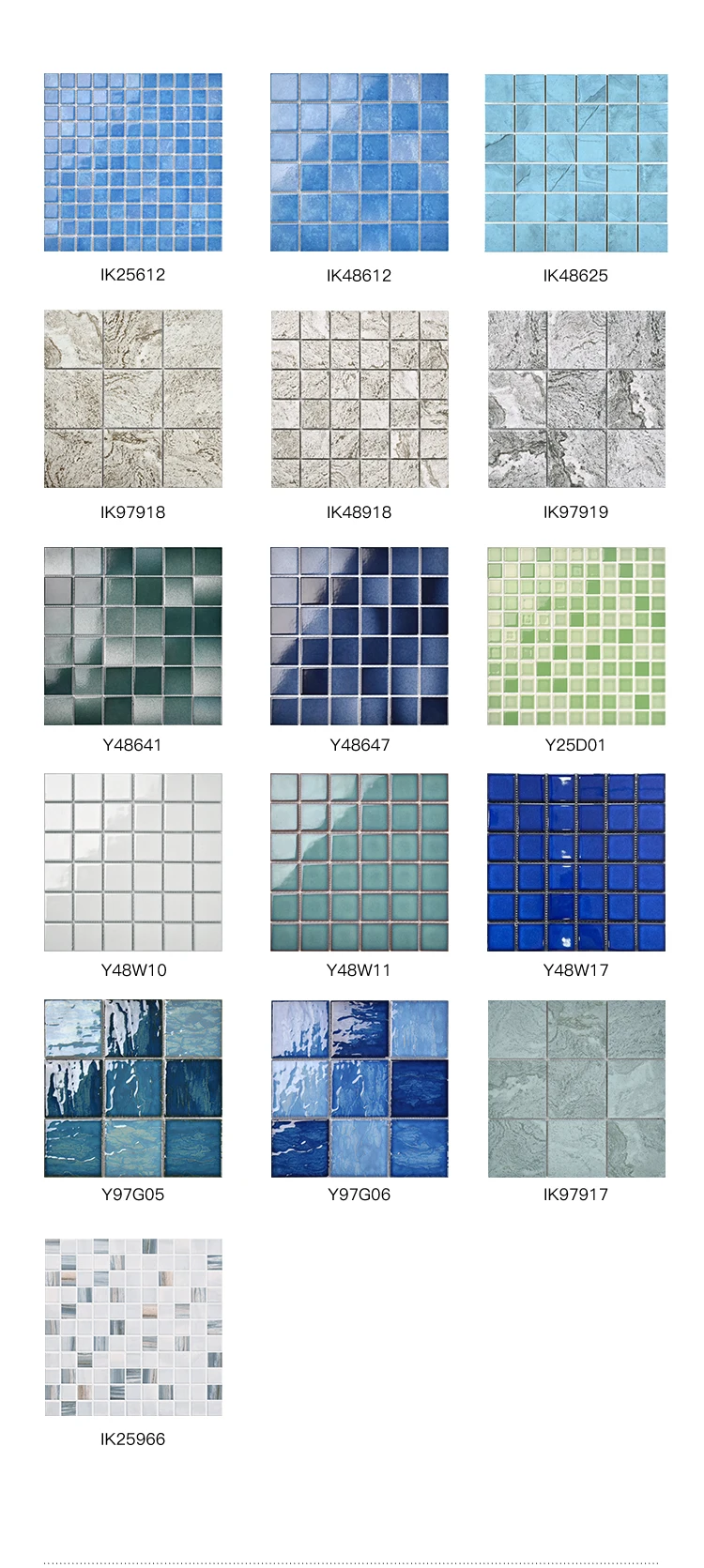 High Quality Glazed Swimming Pool Tile Ceramic Pool Tiles