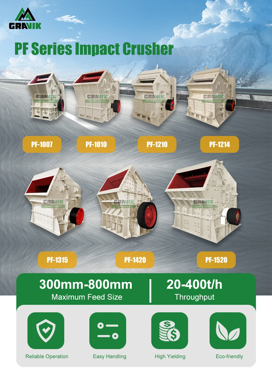 Heavy Duty Professional Designed Rock Impact Stone Crusher PF1420 for ...